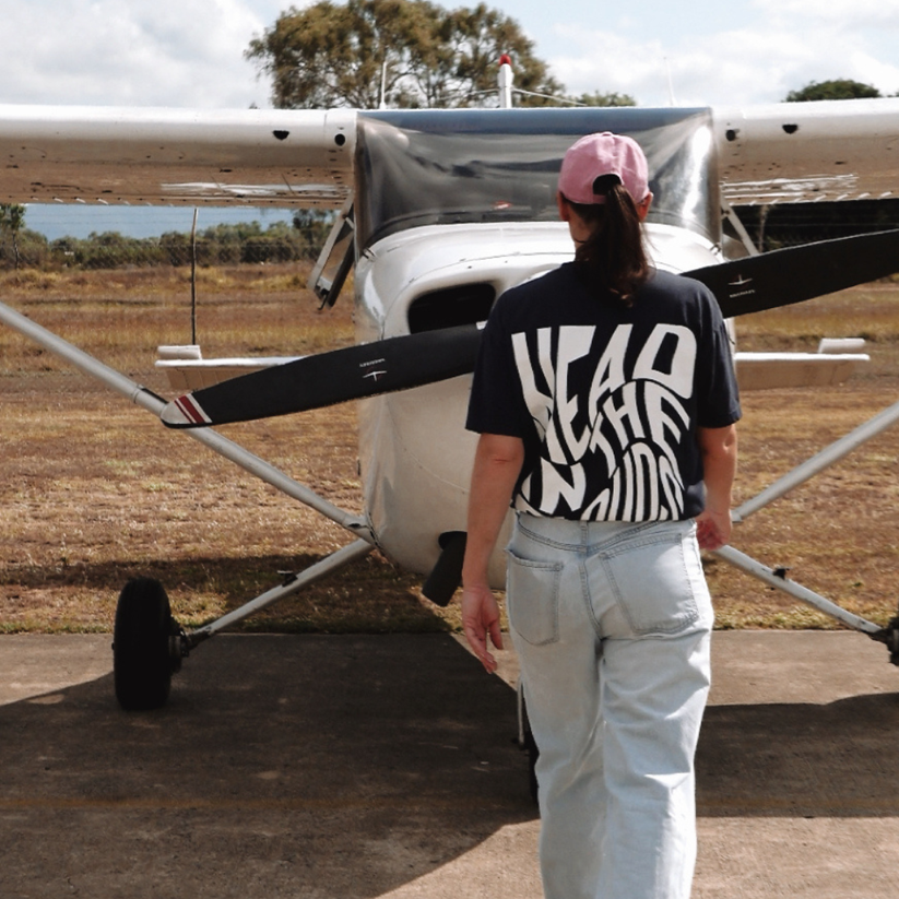 Head In The Clouds Unisex Oversized Tee – Aviatrix Australia